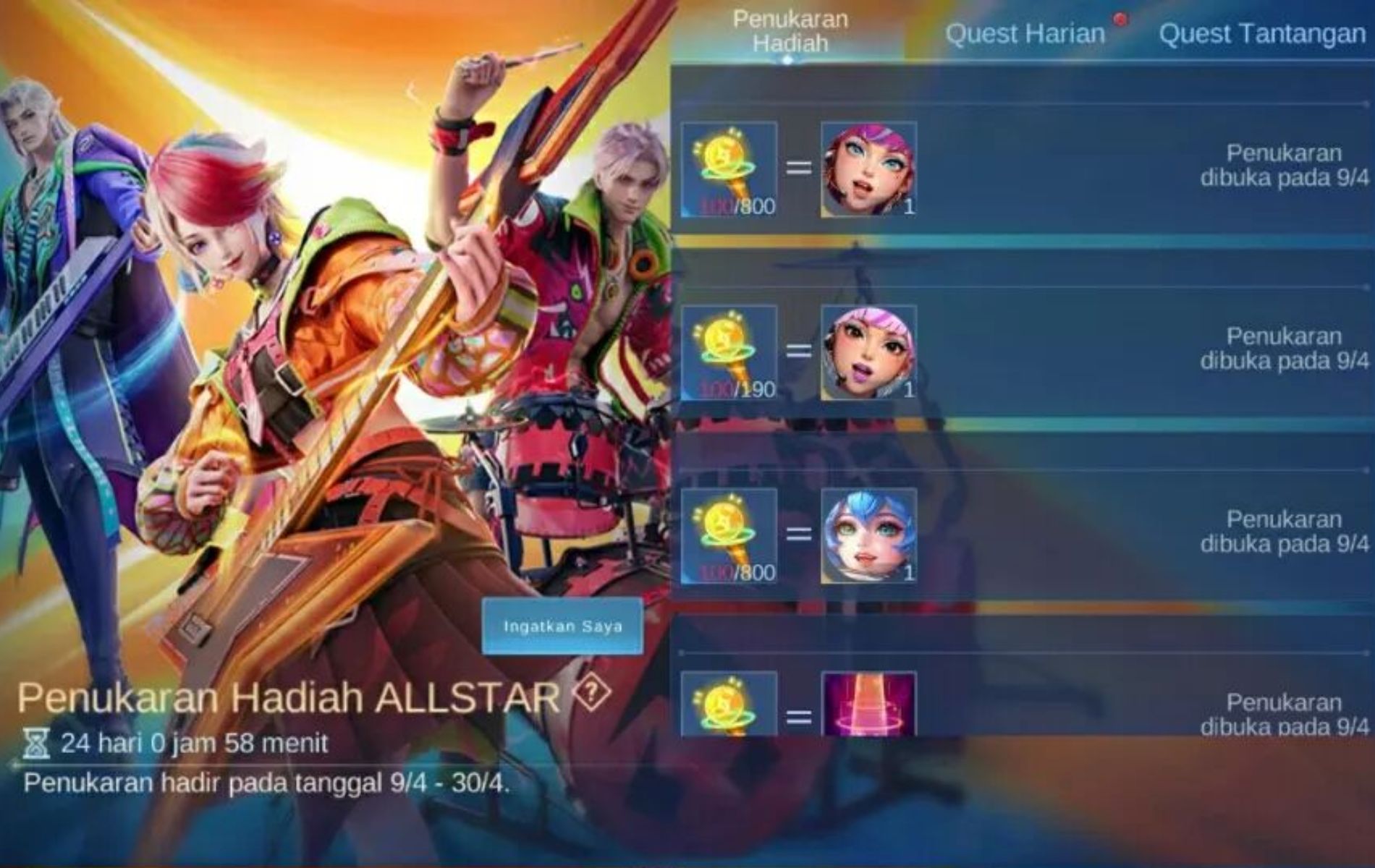 Berapa Harga Skin Special Lolita Astro Mallet Mobile Legends (ML ...
