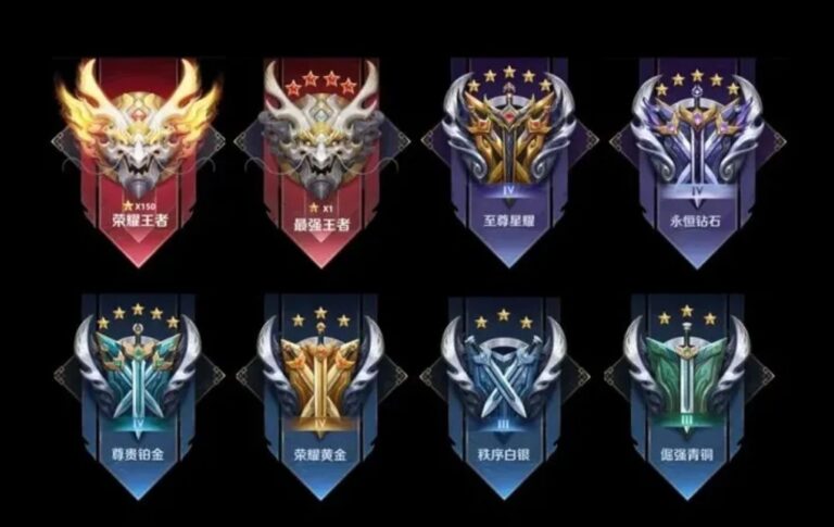 Daftar Urutan Rank Honor of Kings (HoK) – Esportsku