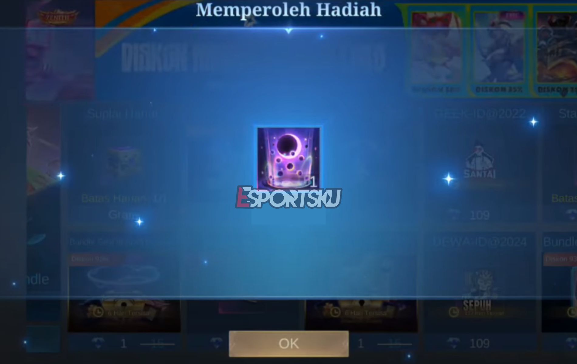 Pola Recall Epic Black Void Mobile Legends (ML) – Esportsku