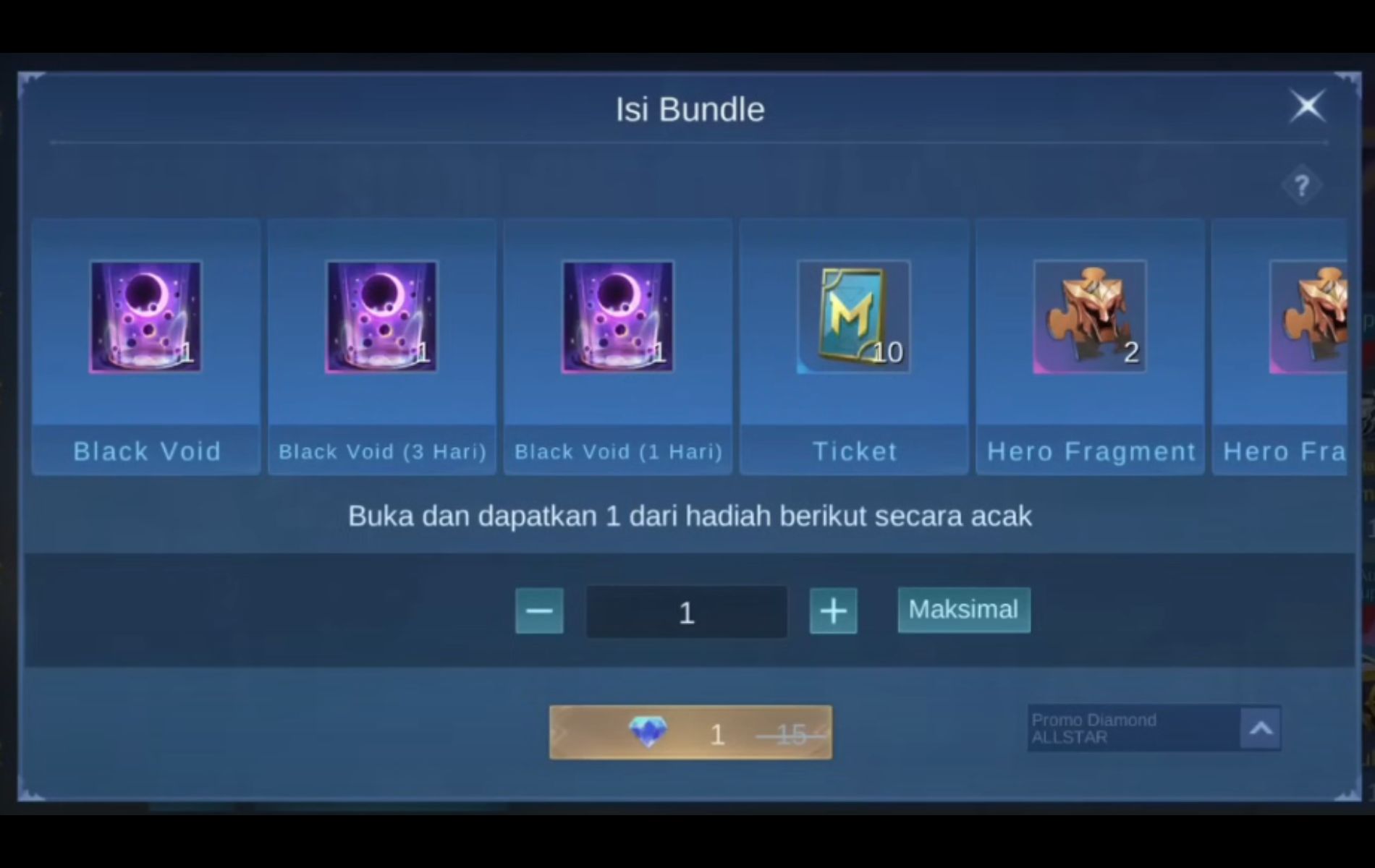 Pattern of Epic Black Void Recall Mobile Legends (ML) - Esports