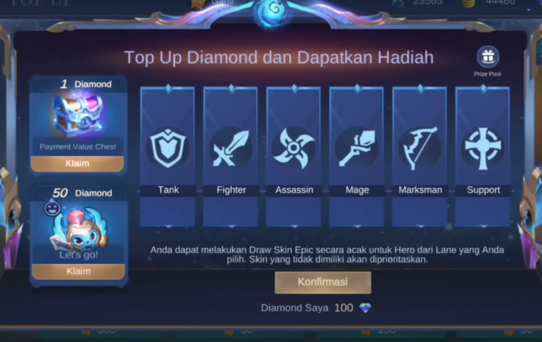 How to Join the Free Epic Skin Event According to Role Mobile Legends ...