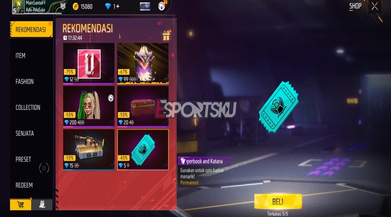 Cara Dapatkan Voucher Royale Paradox Free Fire (FF), Spin Makin Murah ...