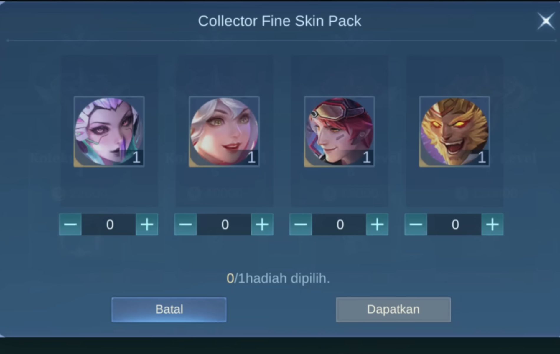 Apa Isi Collector Fine Skin Pack Mobile Legends (ML)? – Esportsku