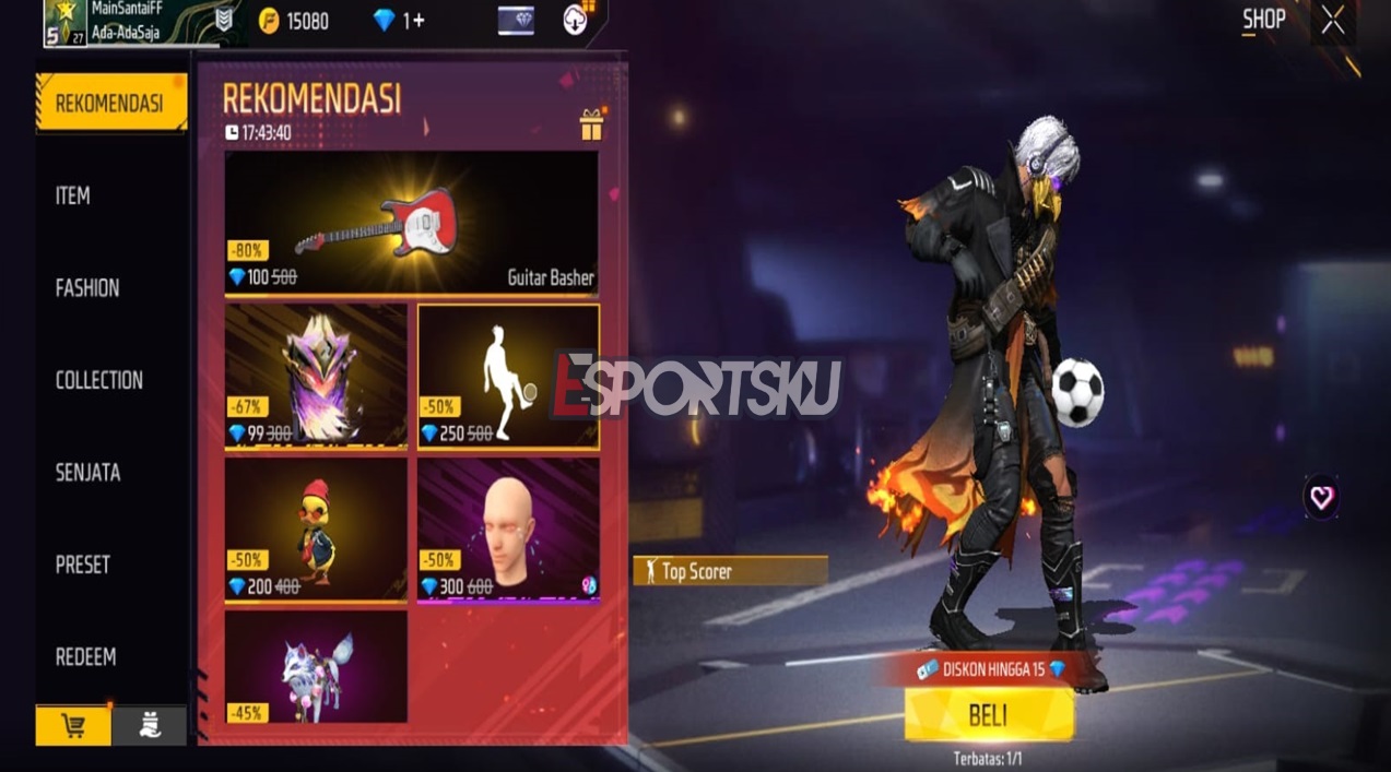 Emote Main Bola Free Fire (FF), Ini Cara Dapatkan dan Total Diamondnya ...