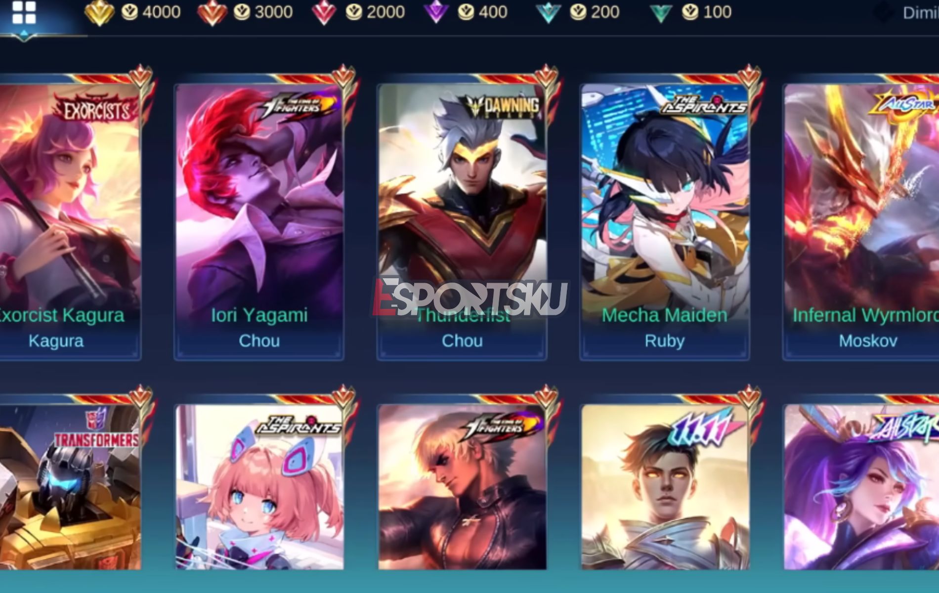 Apa Saja Skin Prime Collection Mobile Legends (ML)? – Esportsku