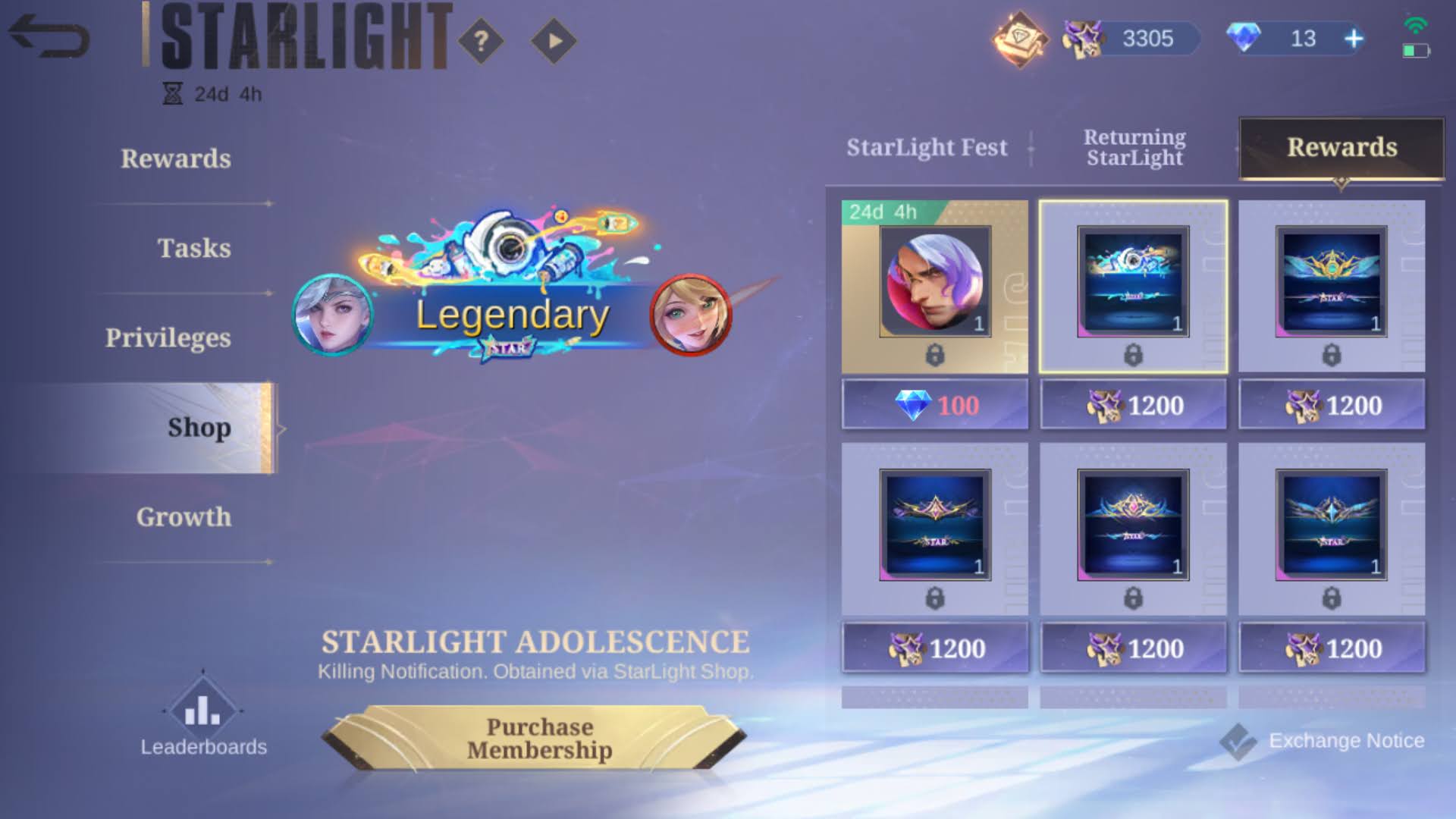 How to Get Starlight Adolescence Notifications Mobile Legends (ML ...