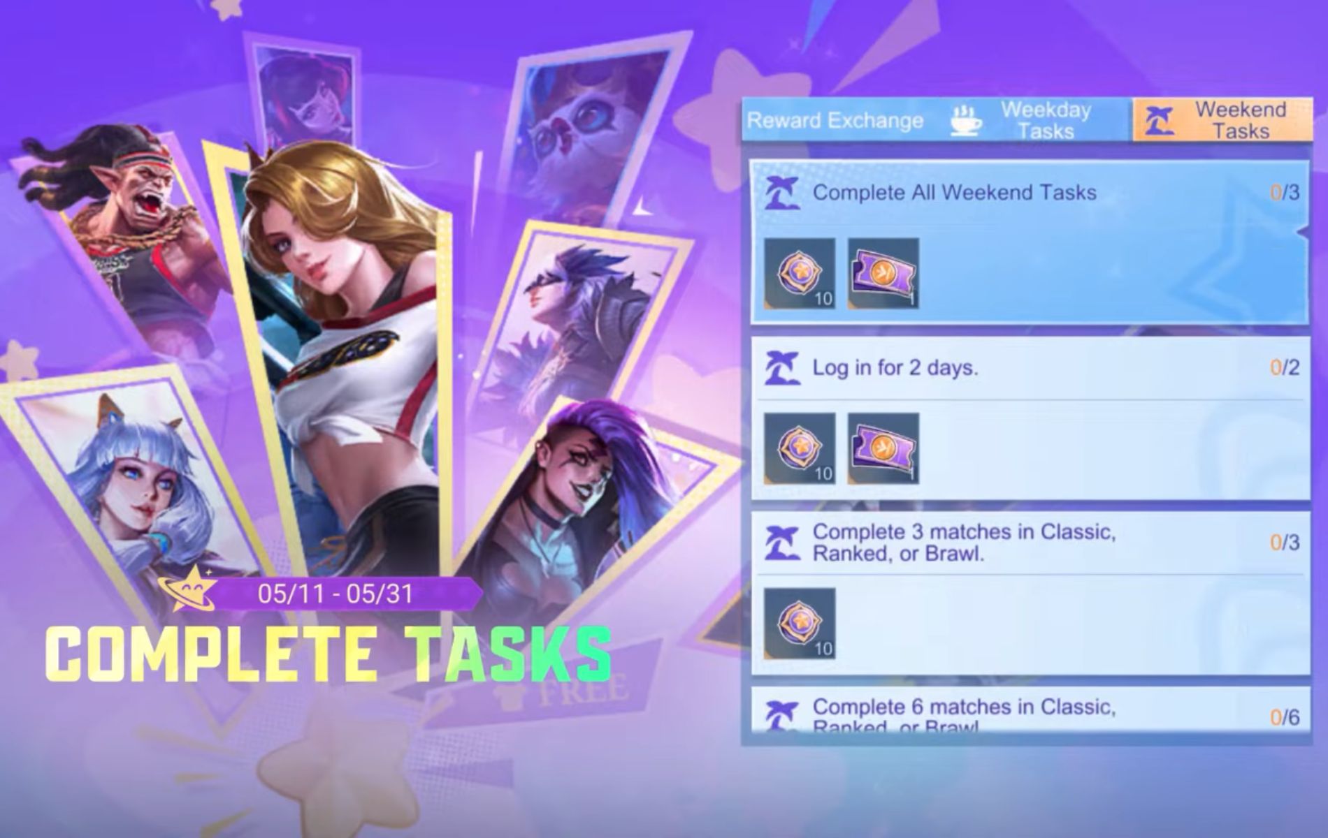 When can I claim the Free Skin from the Rank Party Event in Mobile ...