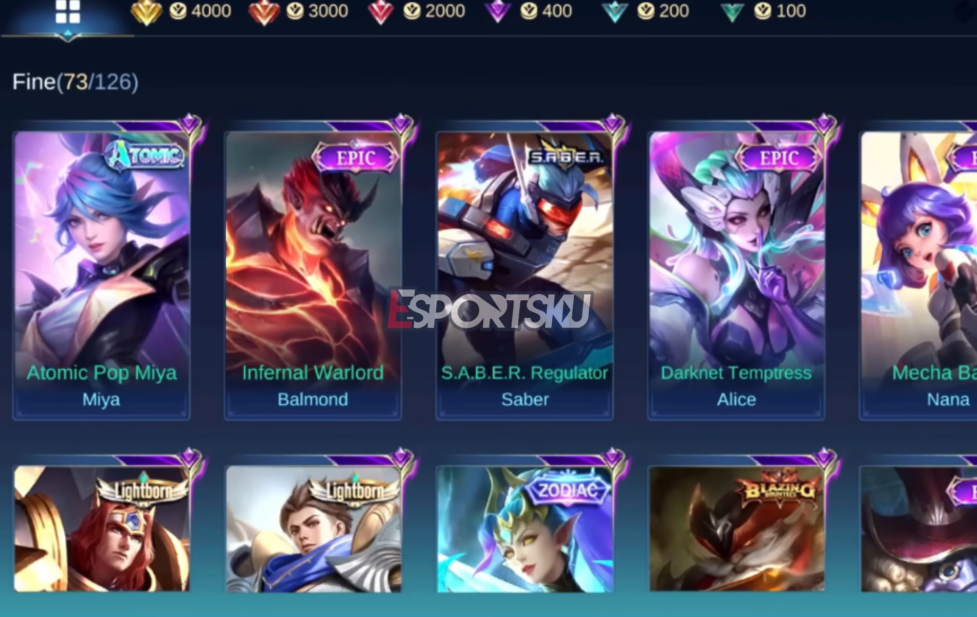 Daftar Skin Fine Collection Mobile Legends (ML) – Esportsku