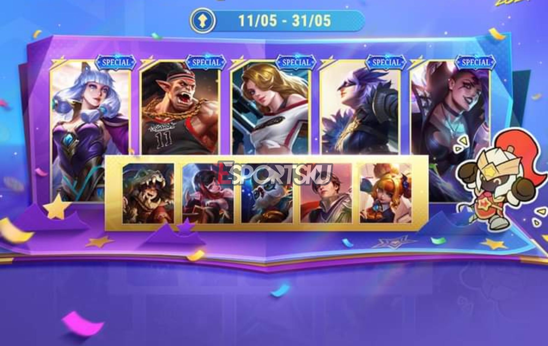 Cara Dapat Rank Party Skin Selection Pack Mobile Legends (ML) – Esportsku