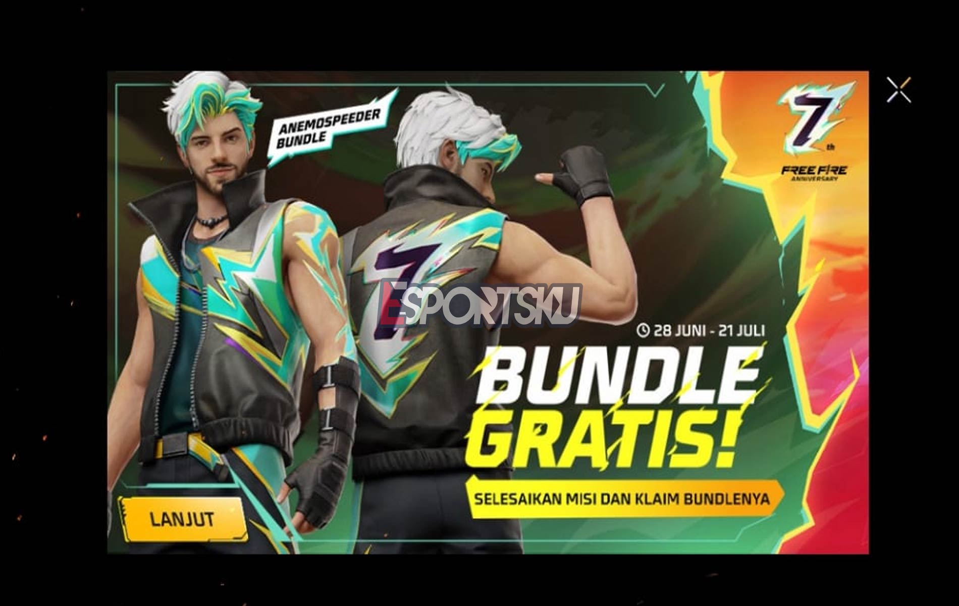 Skin Bat Anemo Limelight Free Fire (FF), How to Get, Price, and Release ...