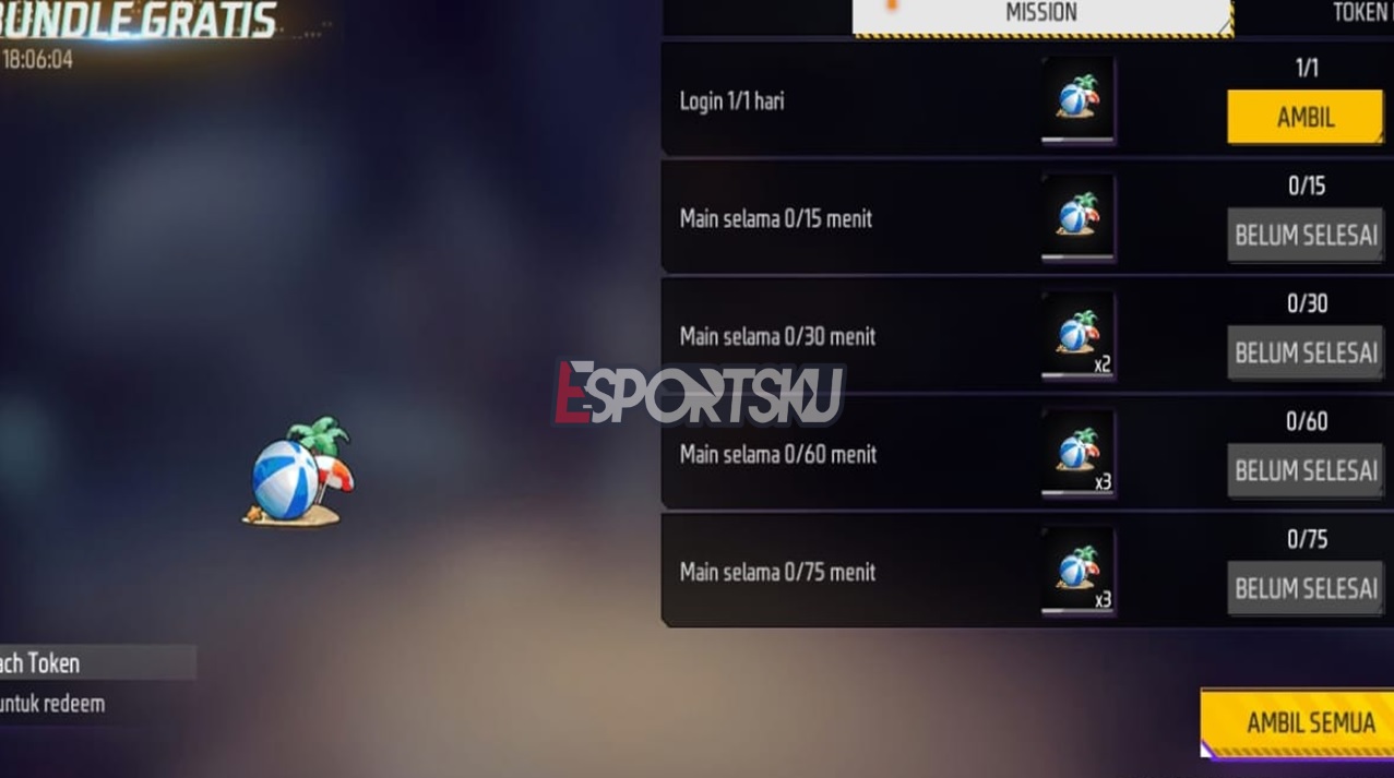 Cara Dapatkan Beach Token Free Fire (FF) – Esportsku