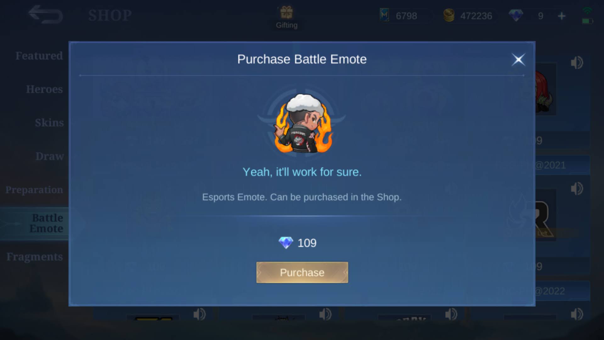 Emote It'll Work Chou Mobile Legends (ML), How To Get & Price! - Esports