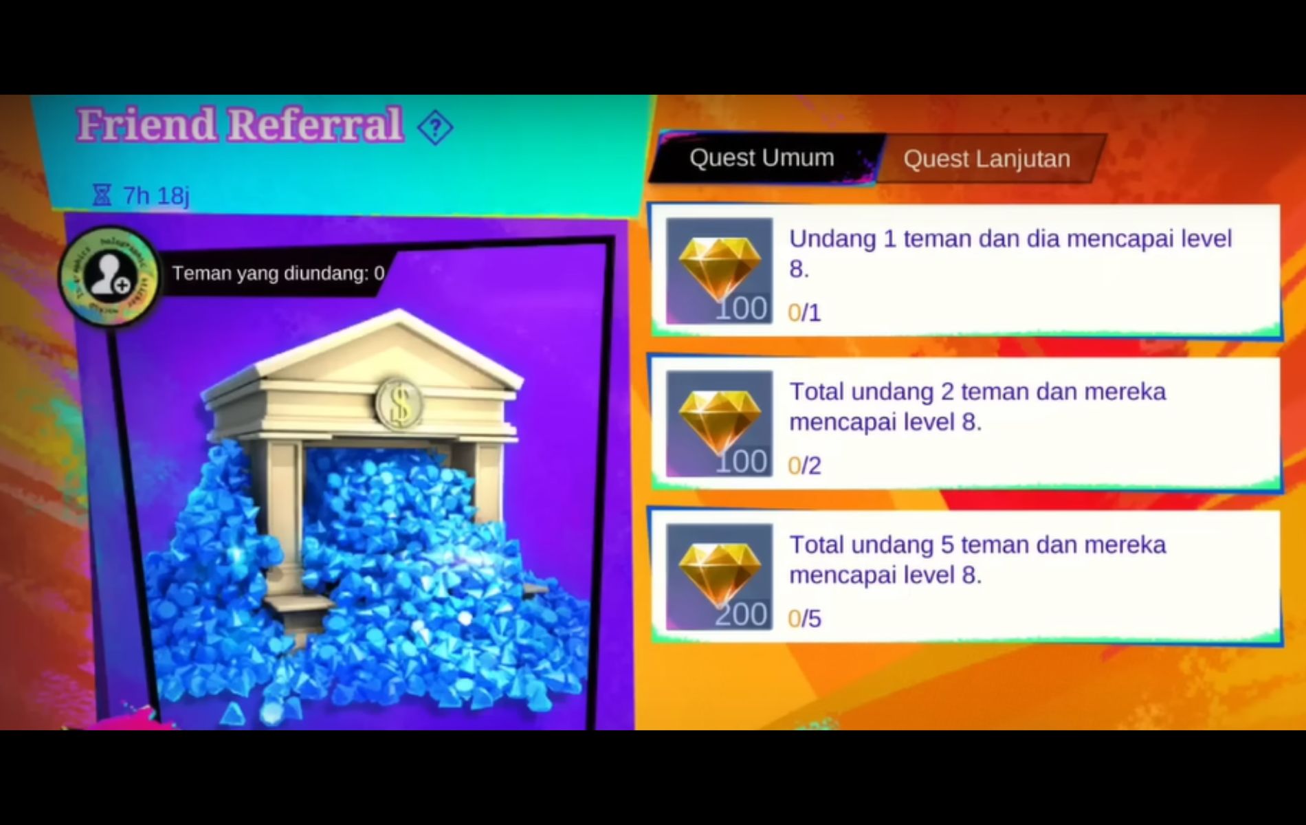 Event Friend Referral Diamond Kuning Mobile Legends (ML), Hadiah & Cara ...