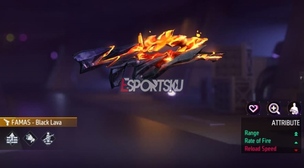 Skin Famas Black Lava Free Fire (FF), Ini Cara Dapatkan dan Tanggal ...