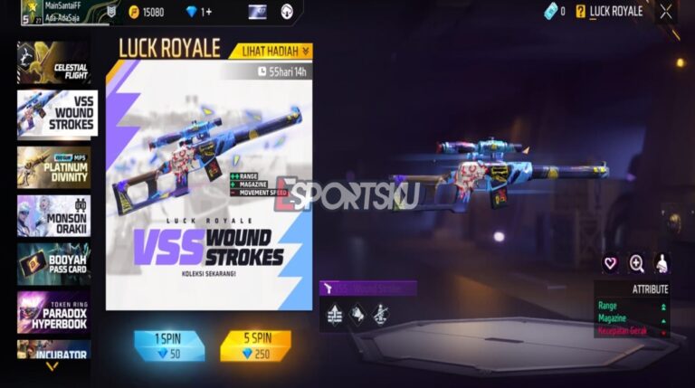 Berapa Diamond Skin VSS Wound Strokes Epic Free Fire (FF)? – Esportsku