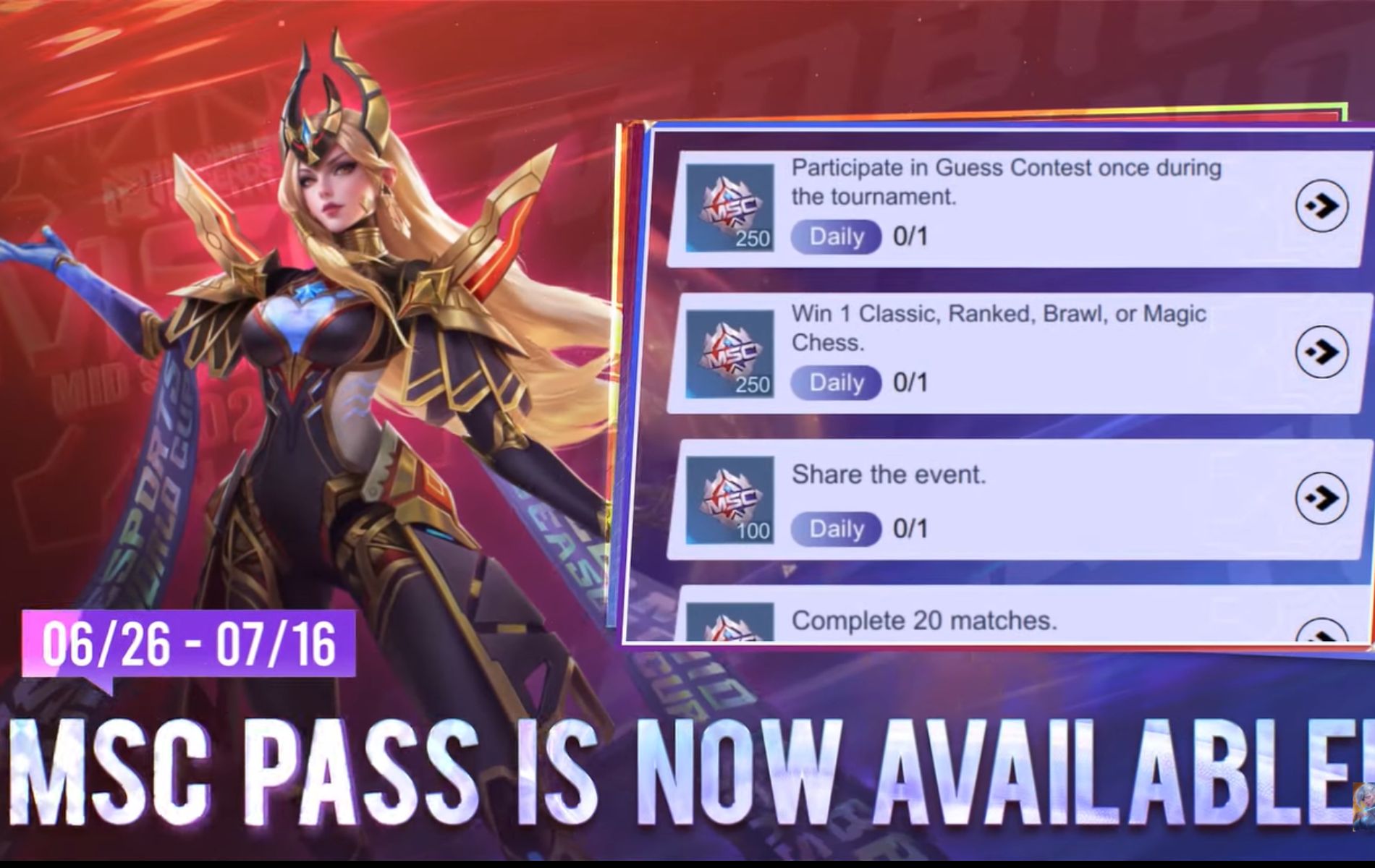 Event MSC 2024 Mobile Legends (ML), Schedule, Skins & How to Obtain ...