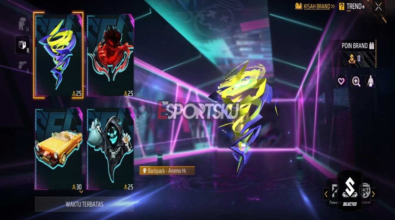 Backpack Anemo Holder Free Fire (FF), Ini Cara Dapatkan, Tanggal Rilis ...