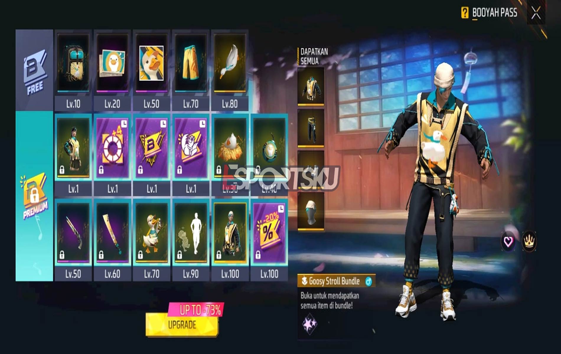 Bundle Goosy Stroll Free Fire (FF), Ini Cara Dapatkan, Harga dan ...