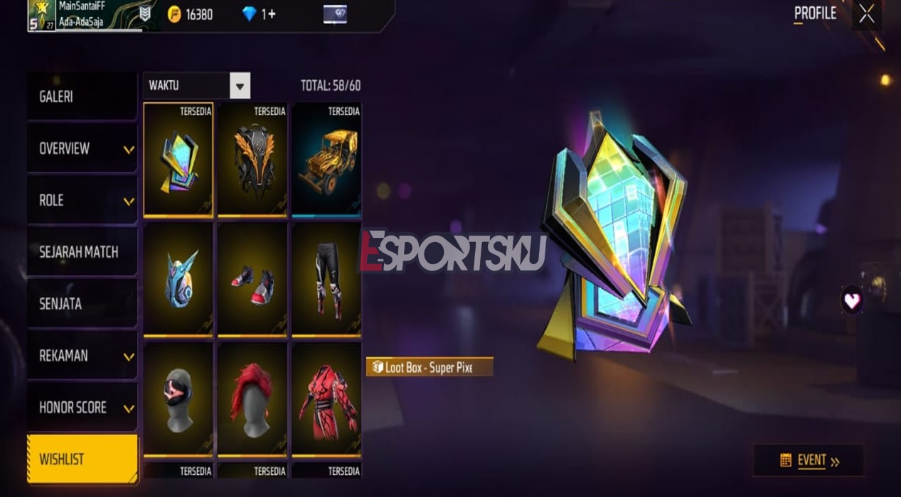 Cara Dapatkan Loot Box Sleepyhead Free Fire (FF) – Esportsku