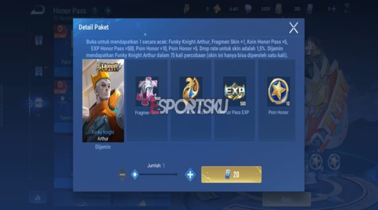 Panduan Lengkap, Dapatkan Skin Arthur Funky Knight HoK Sekarang Juga ...