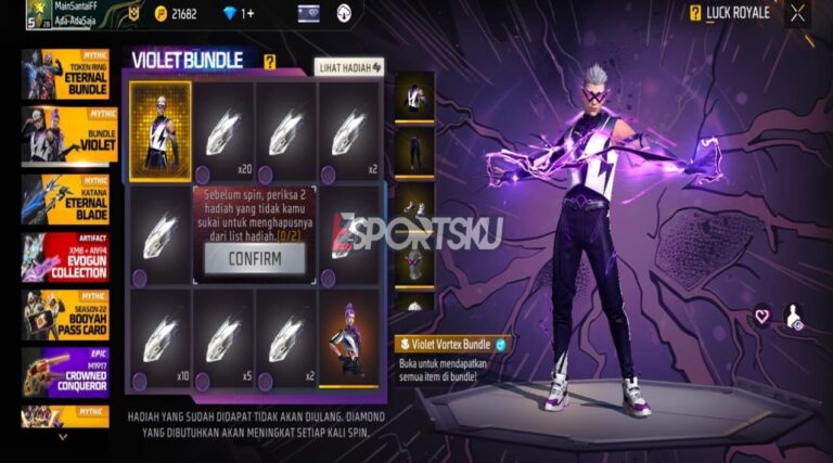 Punya Bundle Violet Vortex FF? Gampang Banget Caranya! Cek di Sini ...