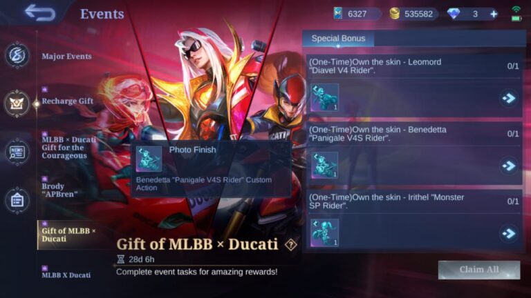 Mau Punya Custom Action Benedetta Photo Finish MLBB Simak Harga dan ...