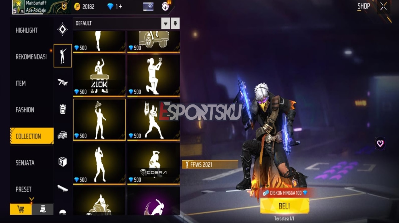 Trik Jitu Dapatkan Emote FFWS 2021 Free Fire (FF), Bikin Gaya Makin ...