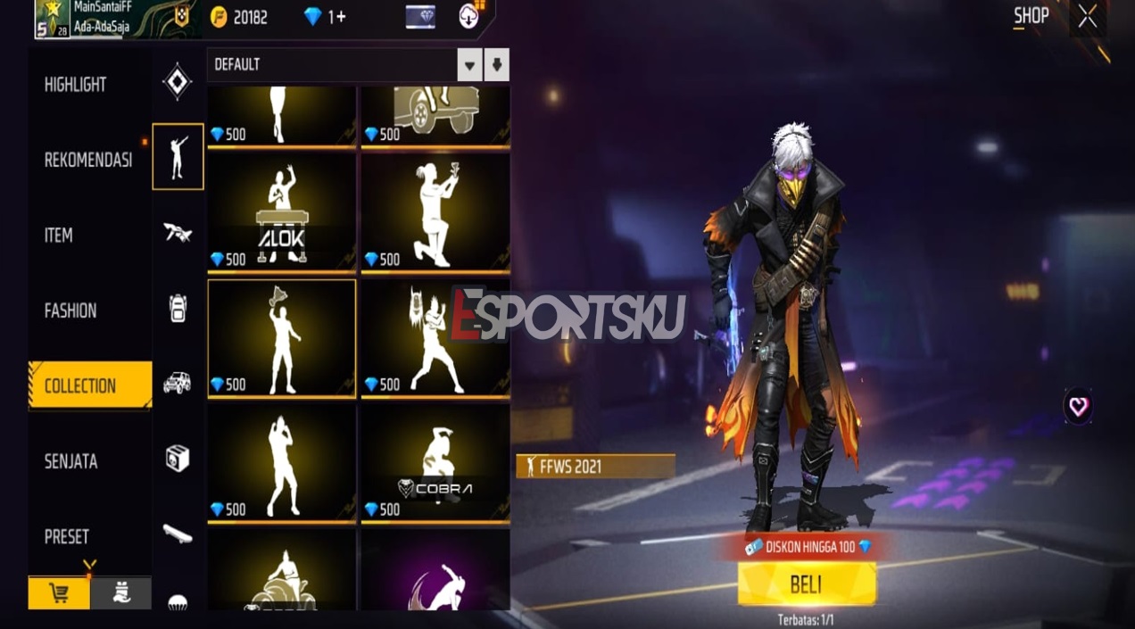 Trik Jitu Dapatkan Emote FFWS 2021 Free Fire (FF), Bikin Gaya Makin ...