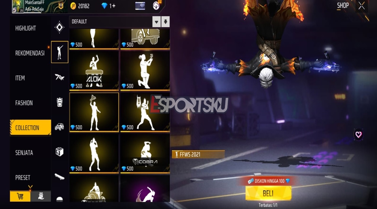 Trik Jitu Dapatkan Emote FFWS 2021 Free Fire (FF), Bikin Gaya Makin ...