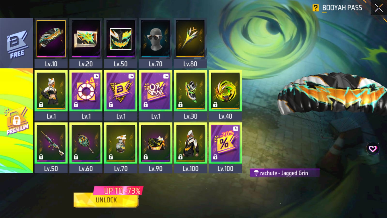 Tutorial Mendapatkan Skin Parachute Jagged Grin Free Fire – Esportsku
