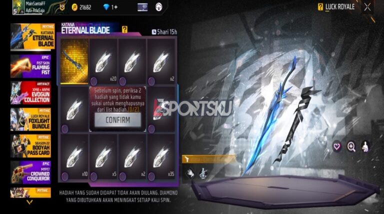 Ingin Tampil Keren dengan Skin Katana Eternal Blade FF? Simak Tipsnya – Esportsku