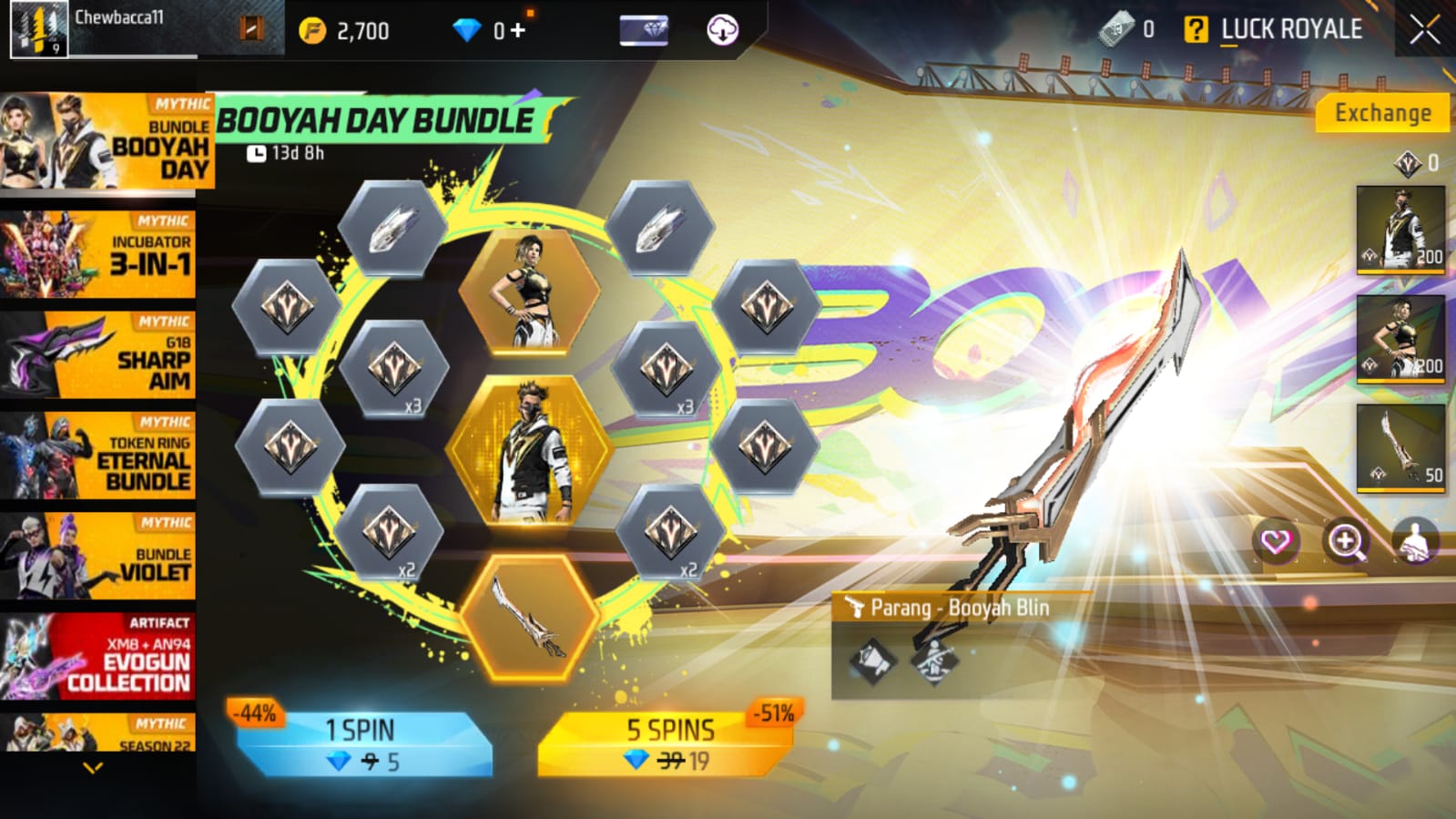 Skin Parang Booyah Bling Terbaru Free Fire Segini Harganya – Esportsku