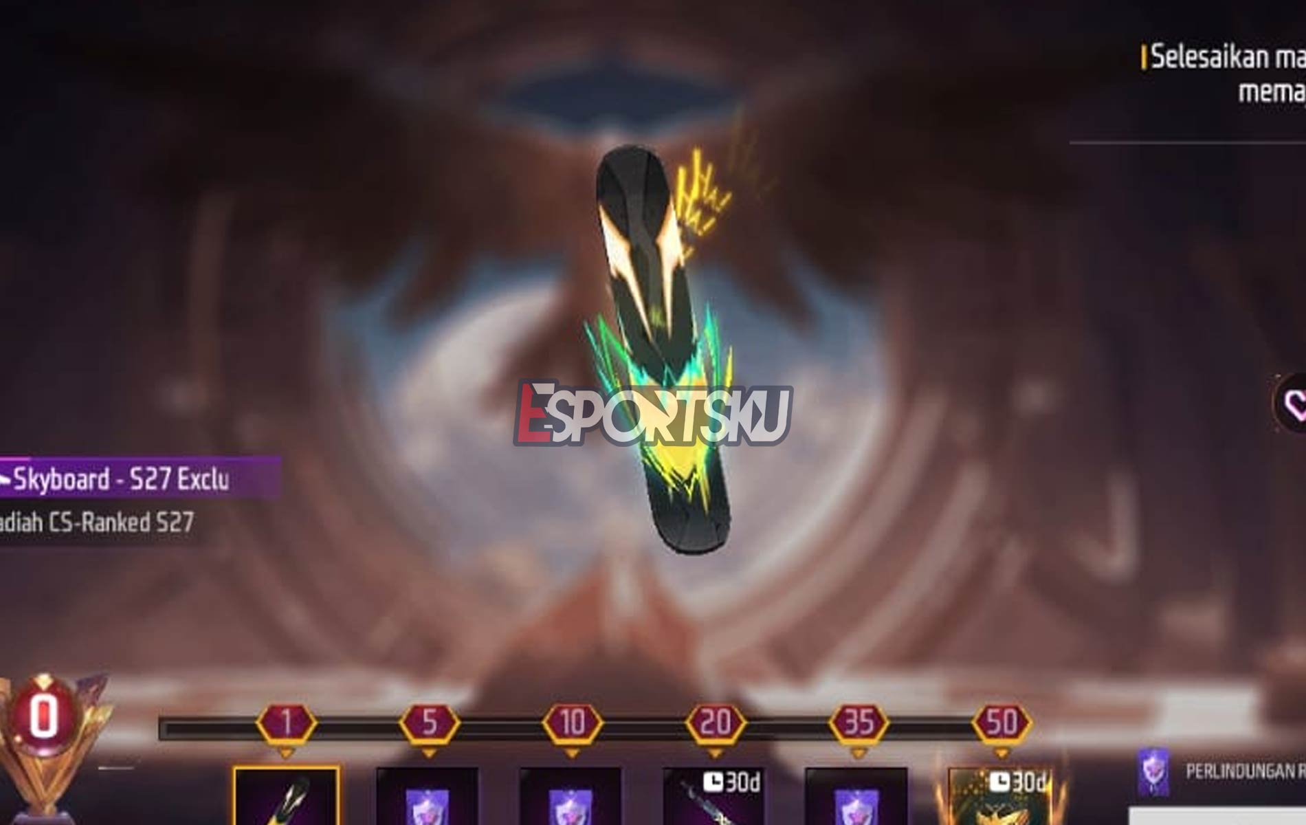 Mau Skyboard Jagged Grin di Free Fire Ini Caranya! – Esportsku