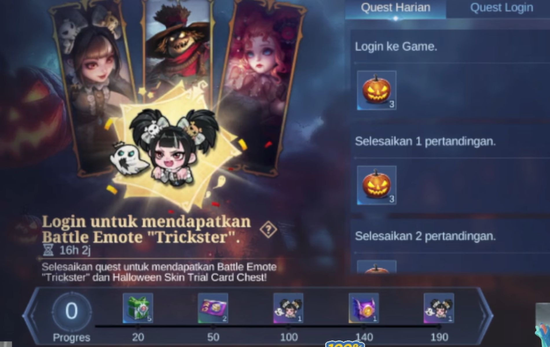 Here's How to Get the Trickster Emote in Mobile Legends - Esports