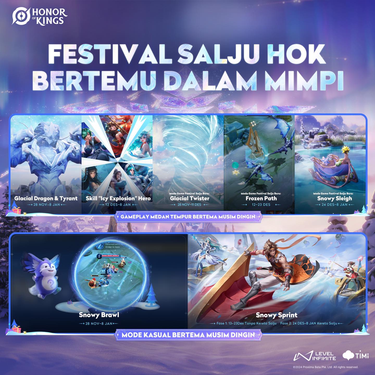 Ada Skin HOK Gratis! Banjir Event di Musim Dingin Honor Of Kings 2024 ...