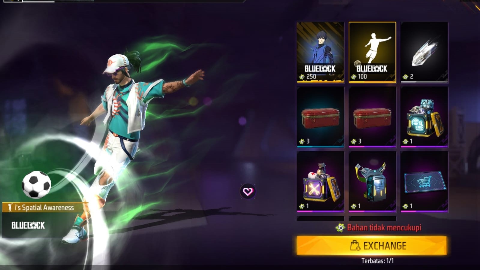 Free Fire x Blue Lock, Cara Mendapatkan Isagi Spatial Awareness FF ...