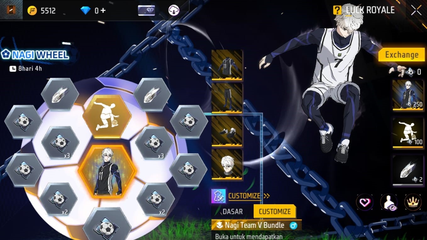 Emote Nagi Trapping Blue Lock x Free Fire, Ini Cara Mendapatkan Emote ...