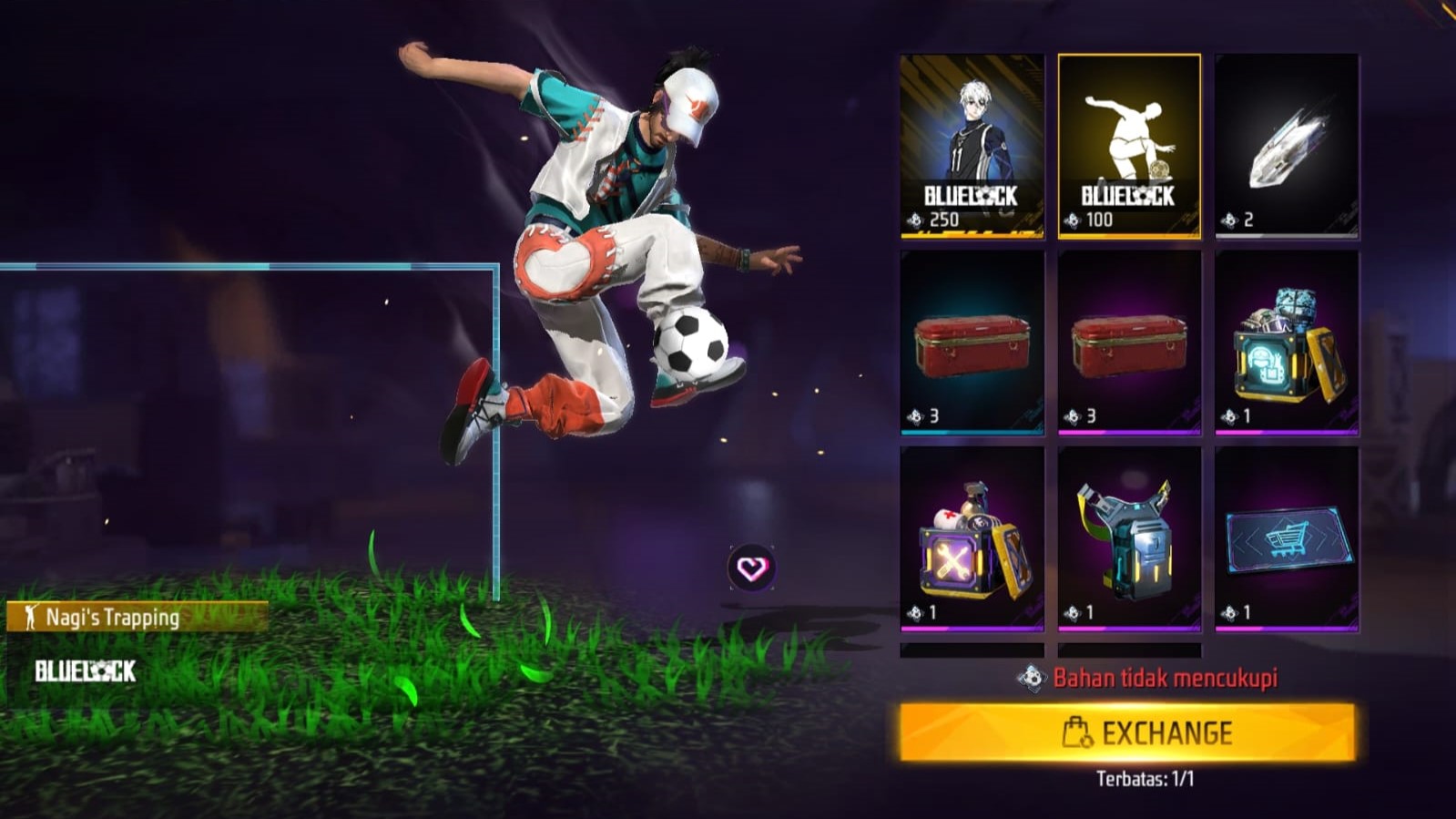 Emote Nagi Trapping Blue Lock x Free Fire, Ini Cara Mendapatkan Emote ...