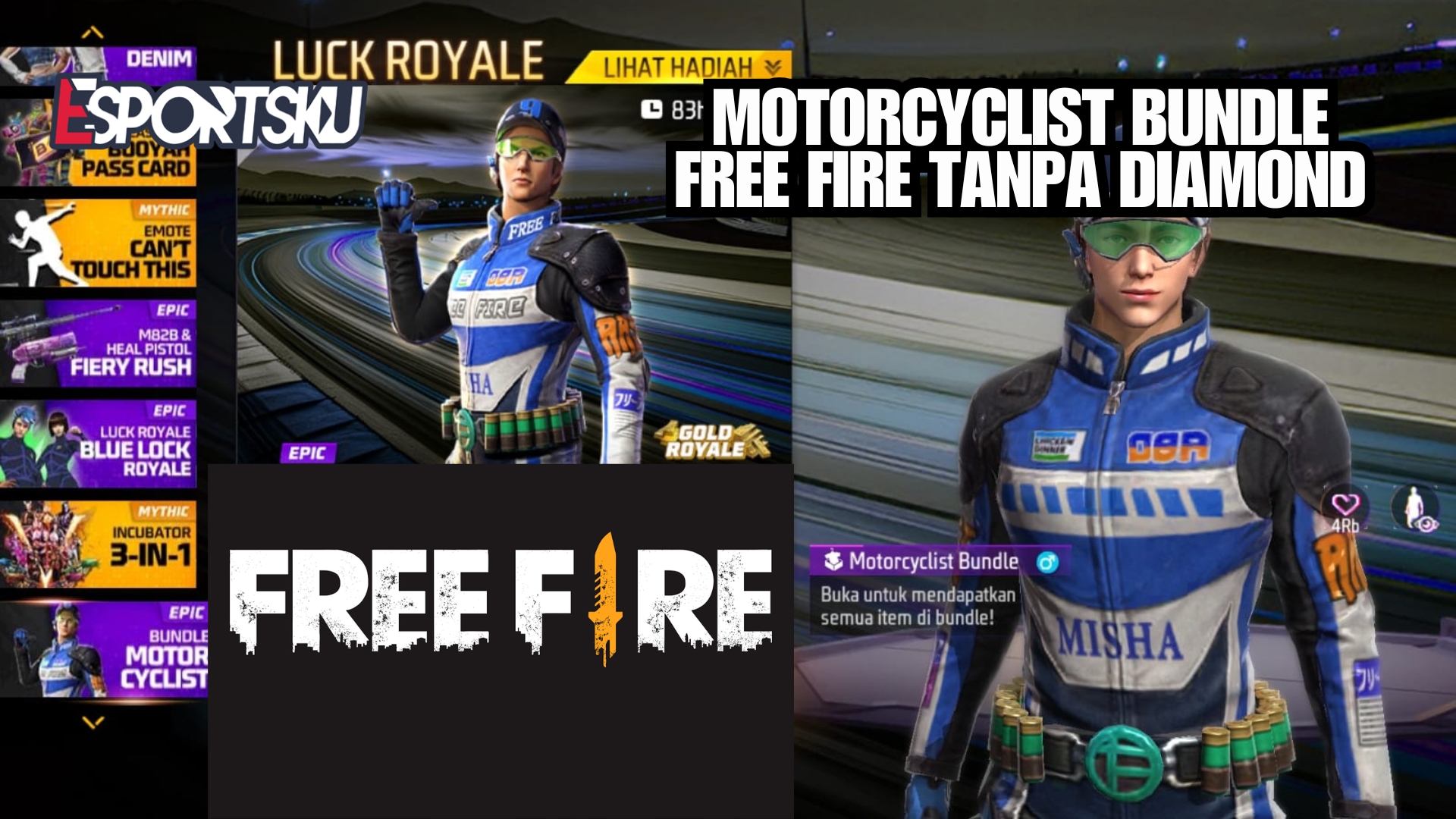 Mau Motorcyclist Bundle FF Tanpa Diamond? Ini Cara Mendapatkan Bundle ...