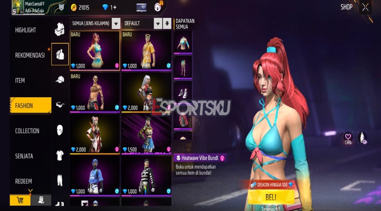 Bundle Heatwave Vibe Free Fire (FF), Harga & Cara Mendapatkannya! – Esportsku