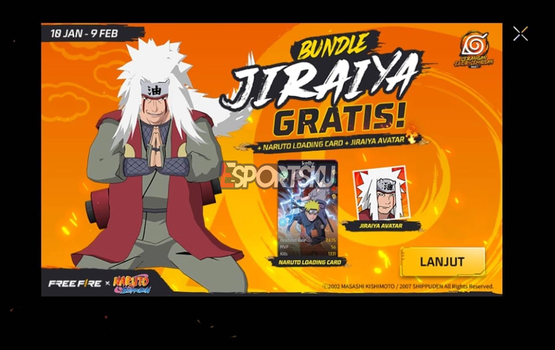 BURUAN! Klaim Bundle Jiraiya Free Fire (FF) Gratis Sekarang Juga, Ini ...