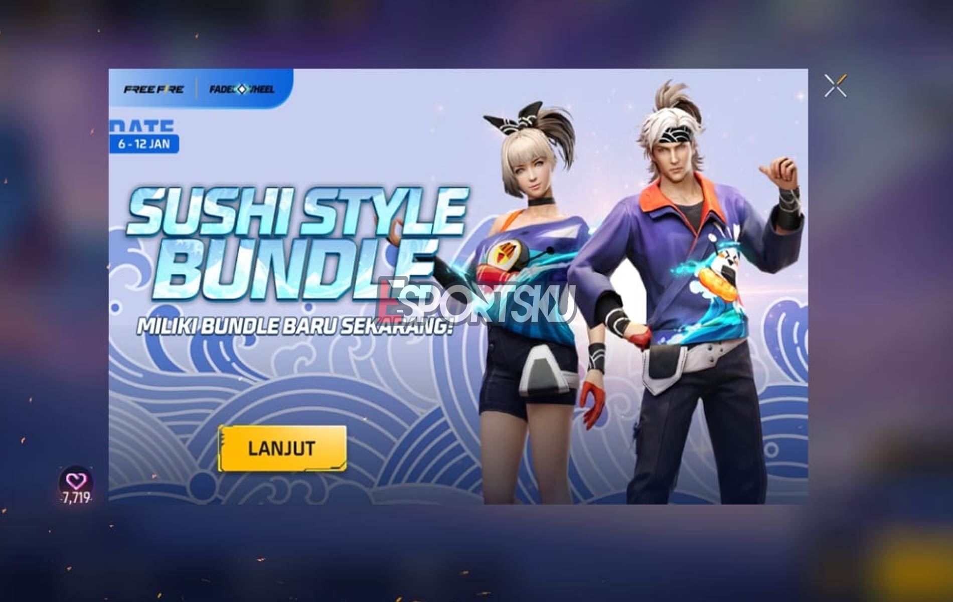 Trik Jitu Dapat Bundle Sushi Style FF di Free Fire, Terjamin Work ...