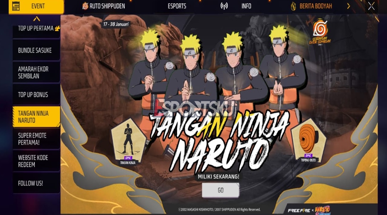 Panduan Lengkap Cara Dapatkan Skin Topeng Obito FF dan Daftar Harganya ...