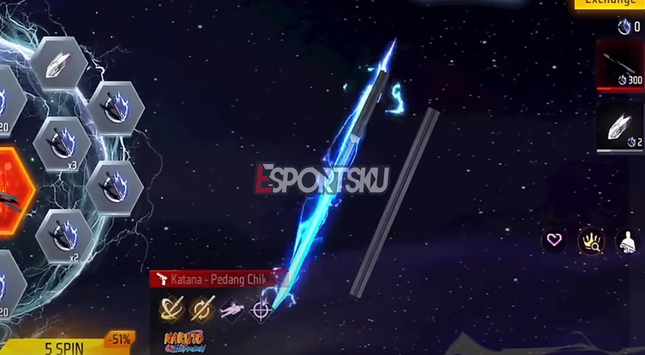 MILIKI SEKARANG! Skin Katana Pedang Chikara FF, Harga & Cara ...