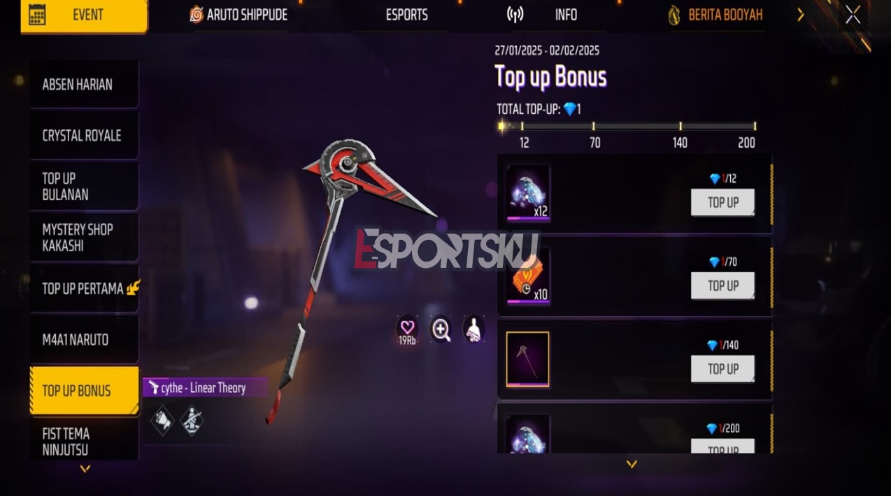 Skin Scythe Linear Theory Free Fire (FF), Panduan Lengkap Cara ...