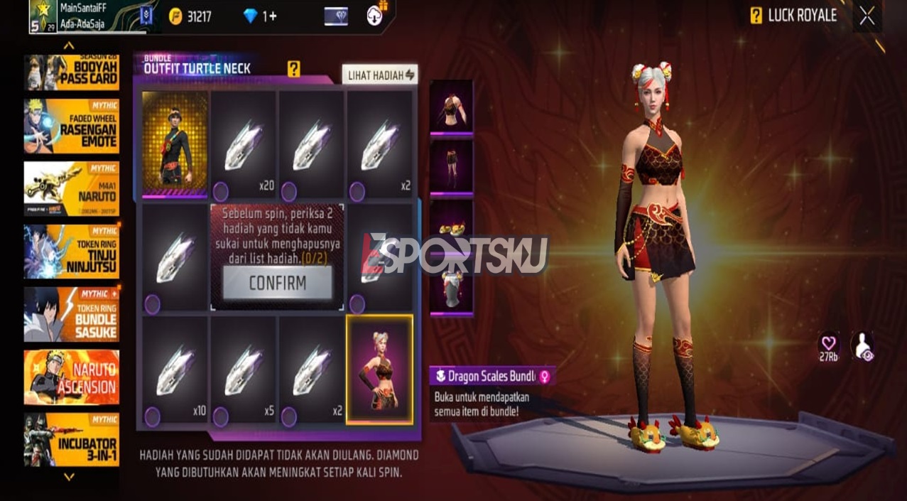 Ingin Tampil Keren dengan Bundle Dragon Scales FF? Simak Cara Mendapatkannya! – Esportsku