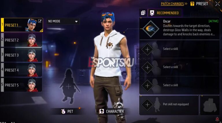 Karakter Oscar Free Fire (FF), Pelari Berkekuatan Mobil! – Esportsku