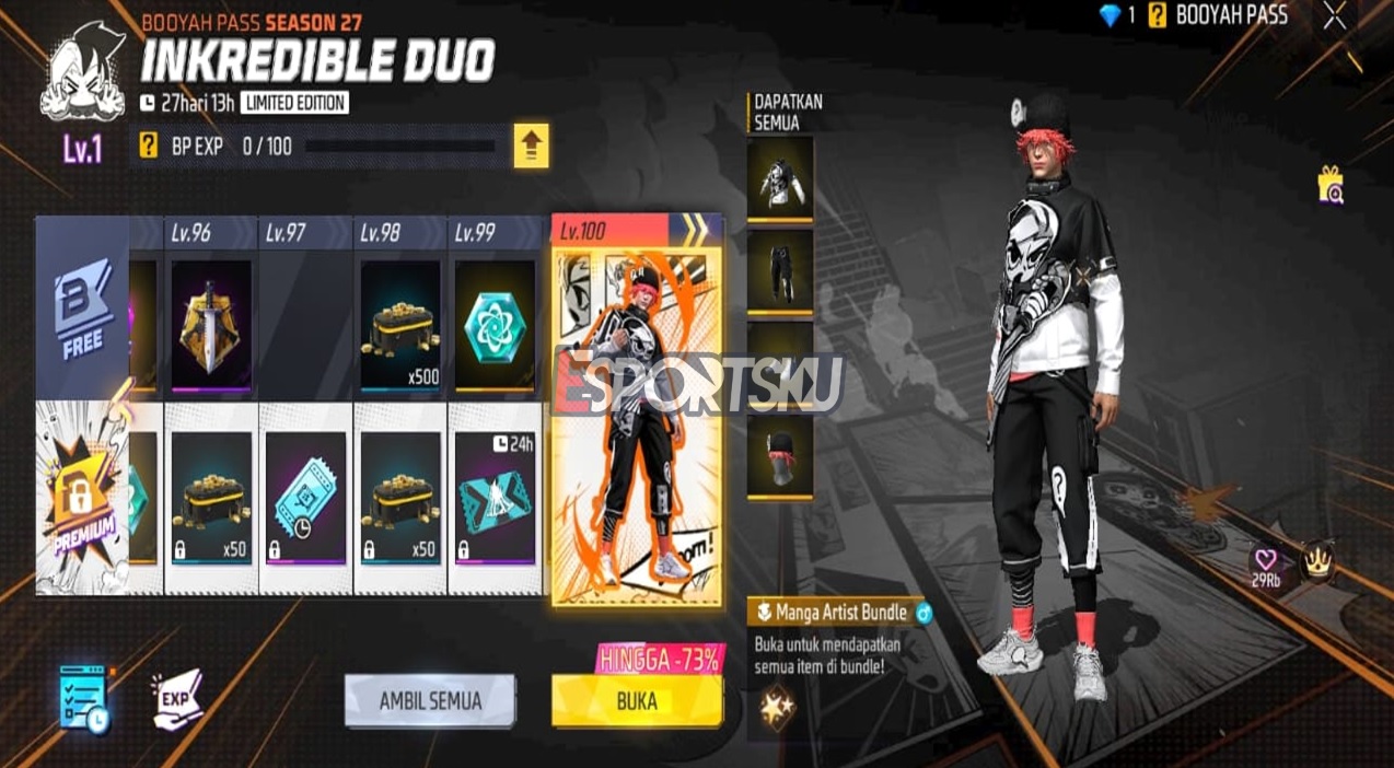 Cara Dapatkan Bundle Manga Artist Free Fire (FF), Gampang Banget ...