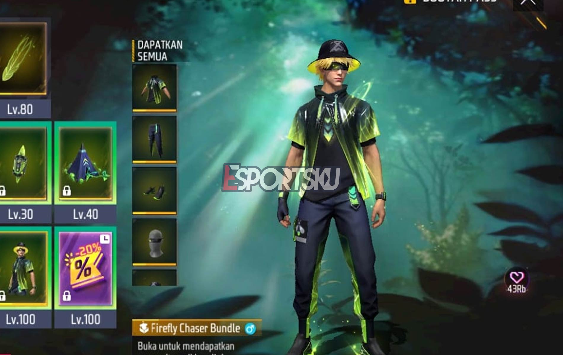 Cara Dapatkan Bundle Firefly Chaser Free Fire (FF) – Esportsku