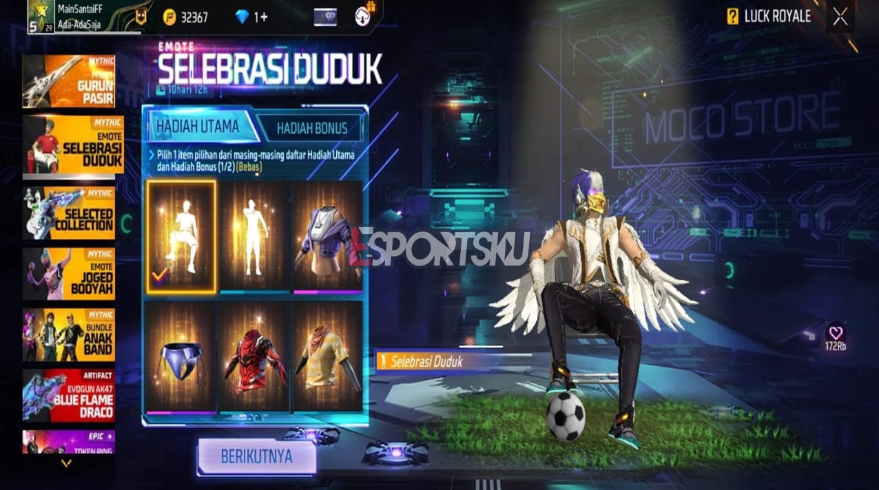 7 Cara Dapatkan Emote Selebrasi Duduk Free Fire (FF) – Esportsku